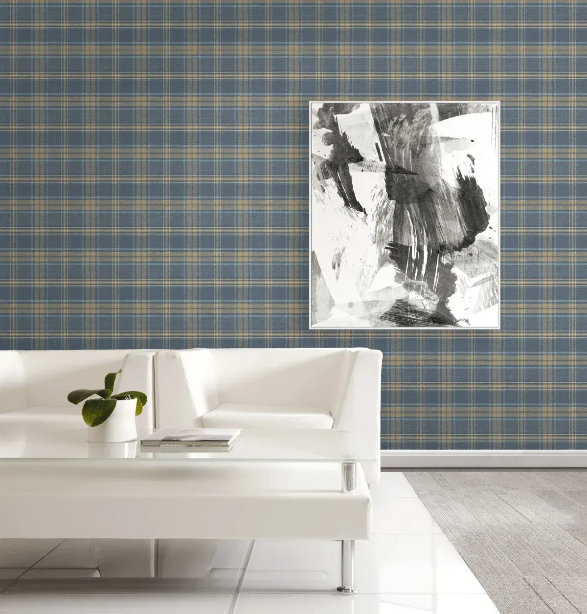 Tartan Wallpaper - Fabric Effect Tweed Country Style | Casa Mia – Casa ...